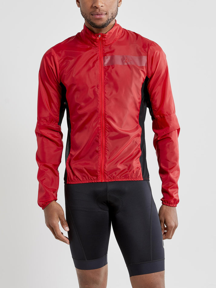 Men's Essence Light Wind Cycling Jacket - BRIGHT RED – Craft Sportswear NA