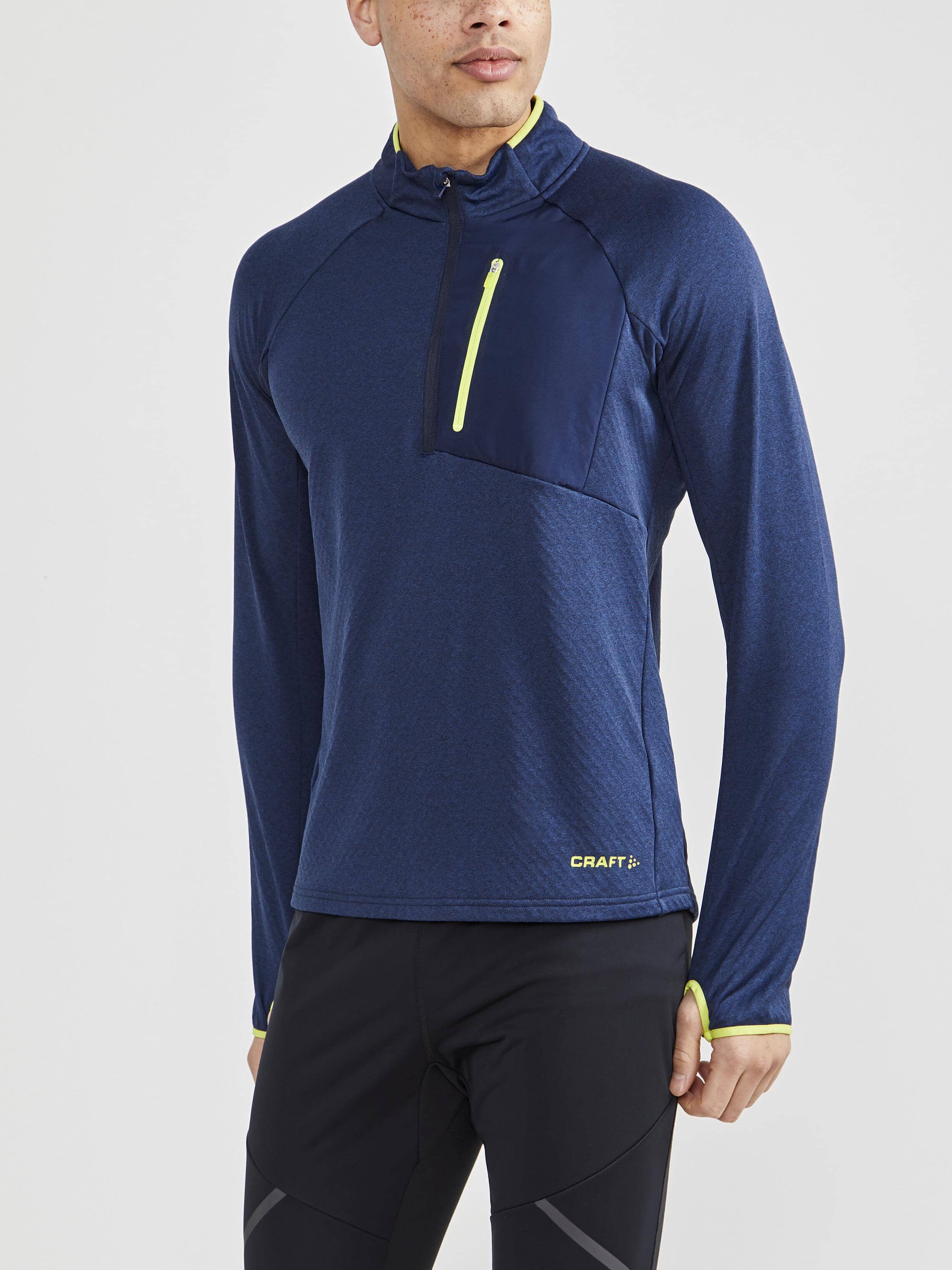 Men's Core Trim Thermal Midlayer - BLAZE MELANGE – Craft Sportswear NA
