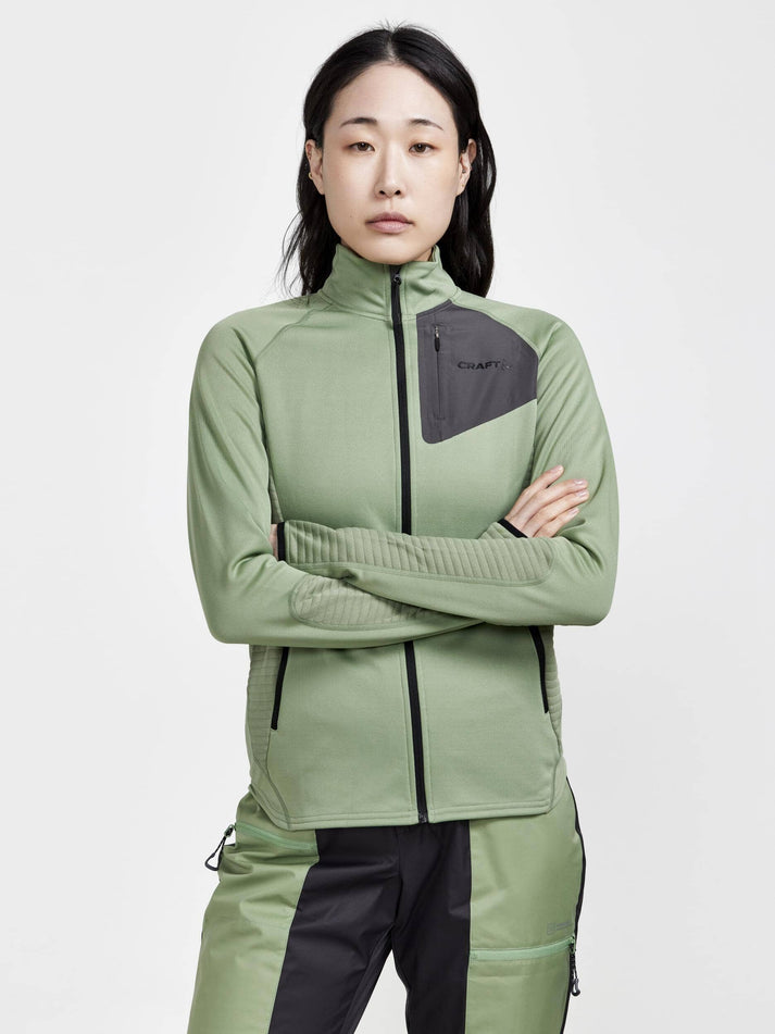 WOMEN'S ADV TECH FLEECE THERMAL MIDLAYER - JADE – Craft Sportswear NA