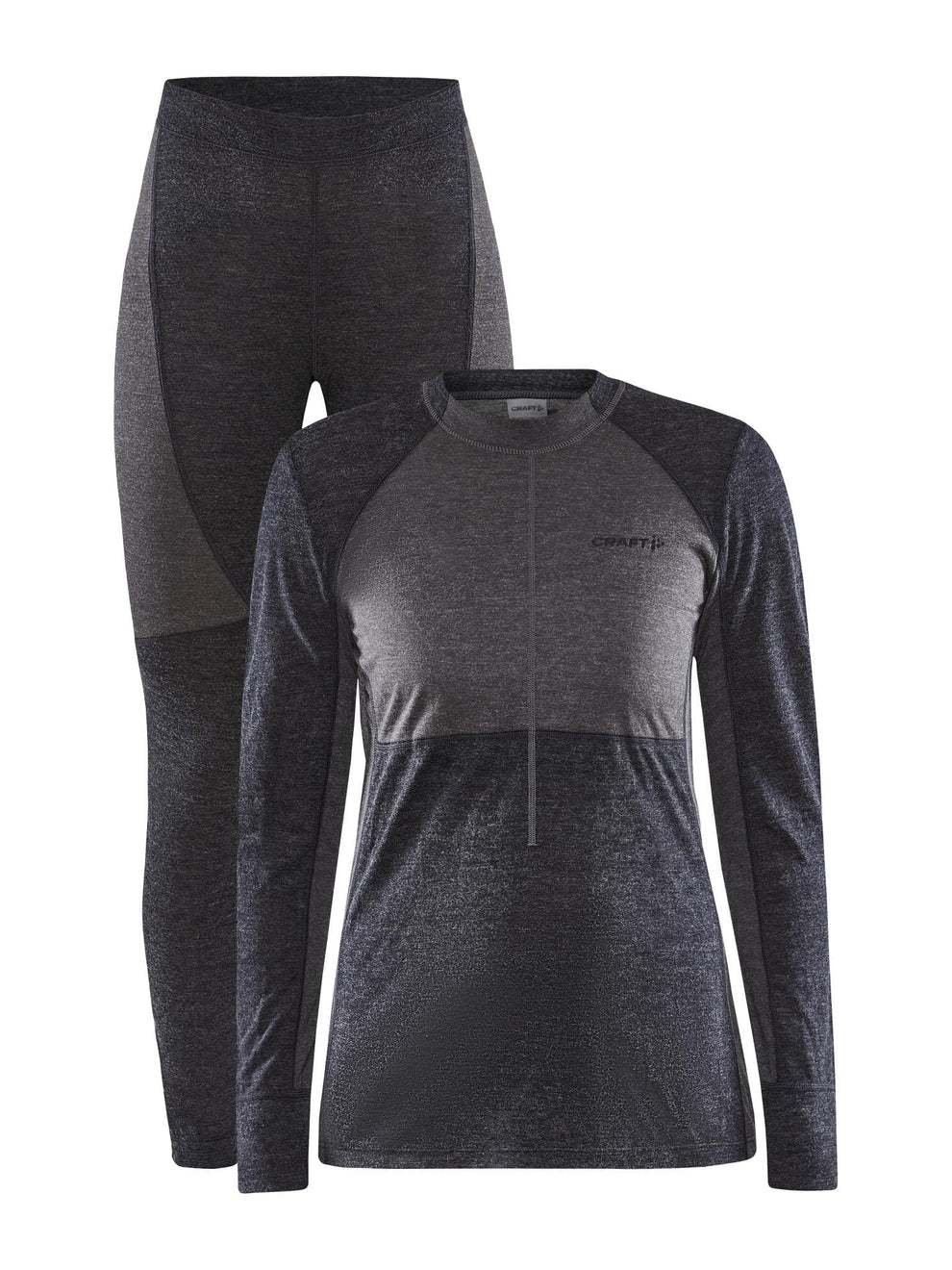 Women's Core Wool Mix Baselayer Set - Black/Granite – Craft Sportswear NA