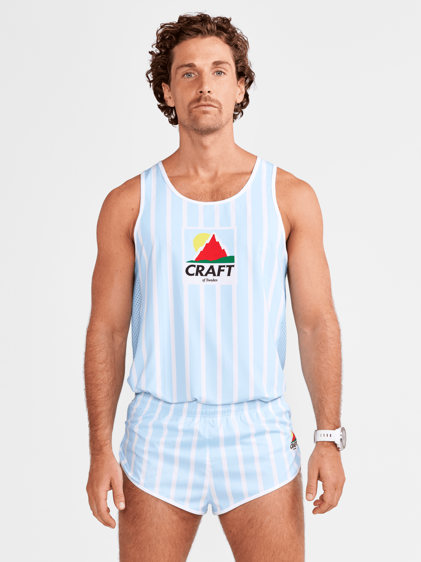 MEN'S RETRO ELITE CUSTOM SINGLET - AQUA/WHITE – Craft Sportswear NA